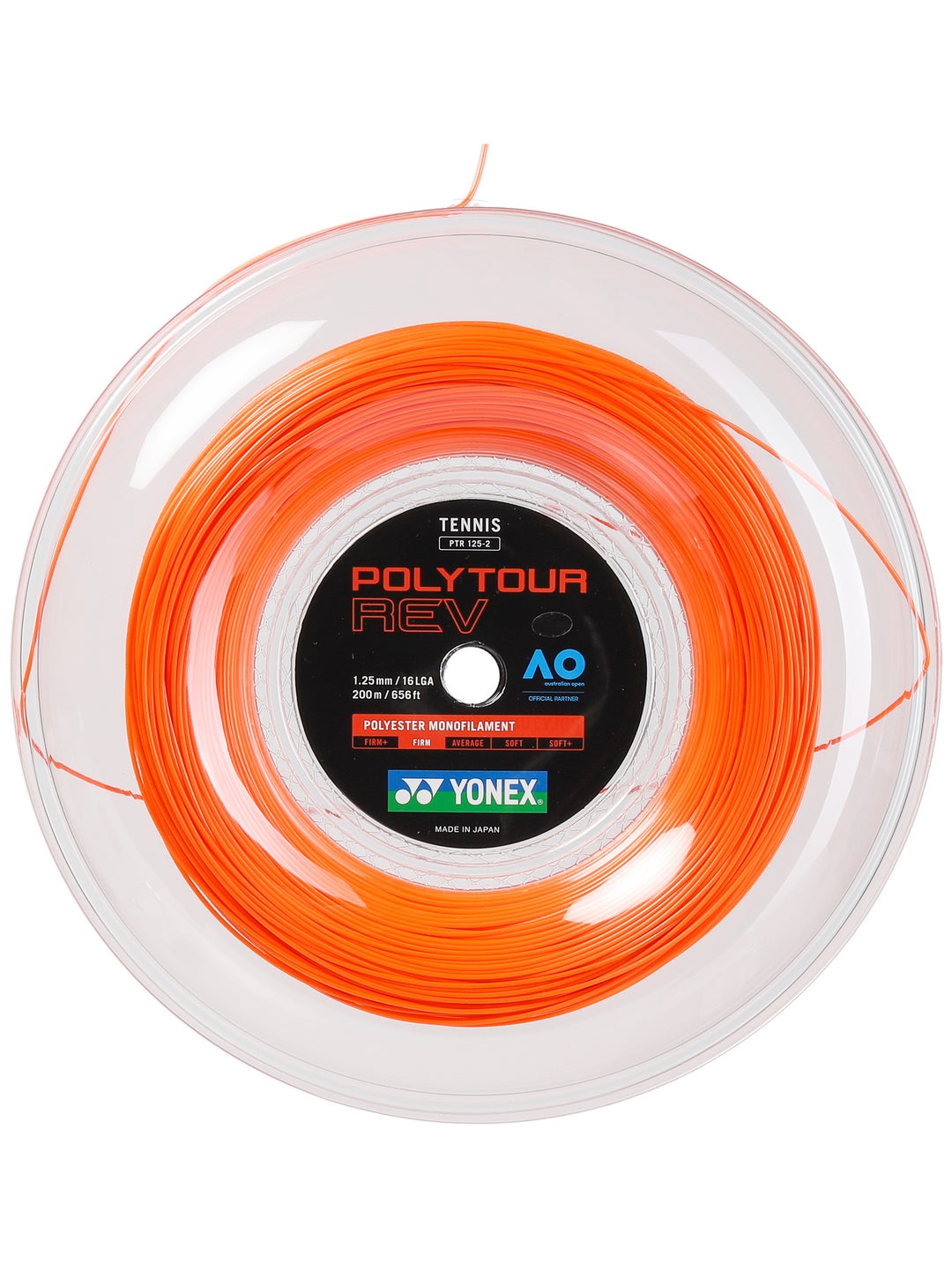 Yonex Poly Tour REV 16L/1.25 String Reel Orange - 200m | Tennis Only