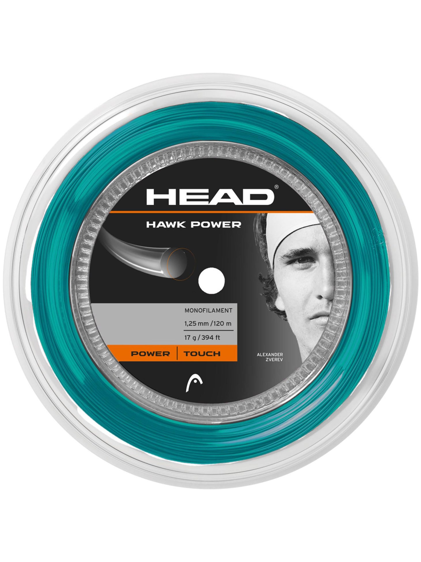 Head Hawk Power 1.25/17G String Reel - 200m | Tennis Only