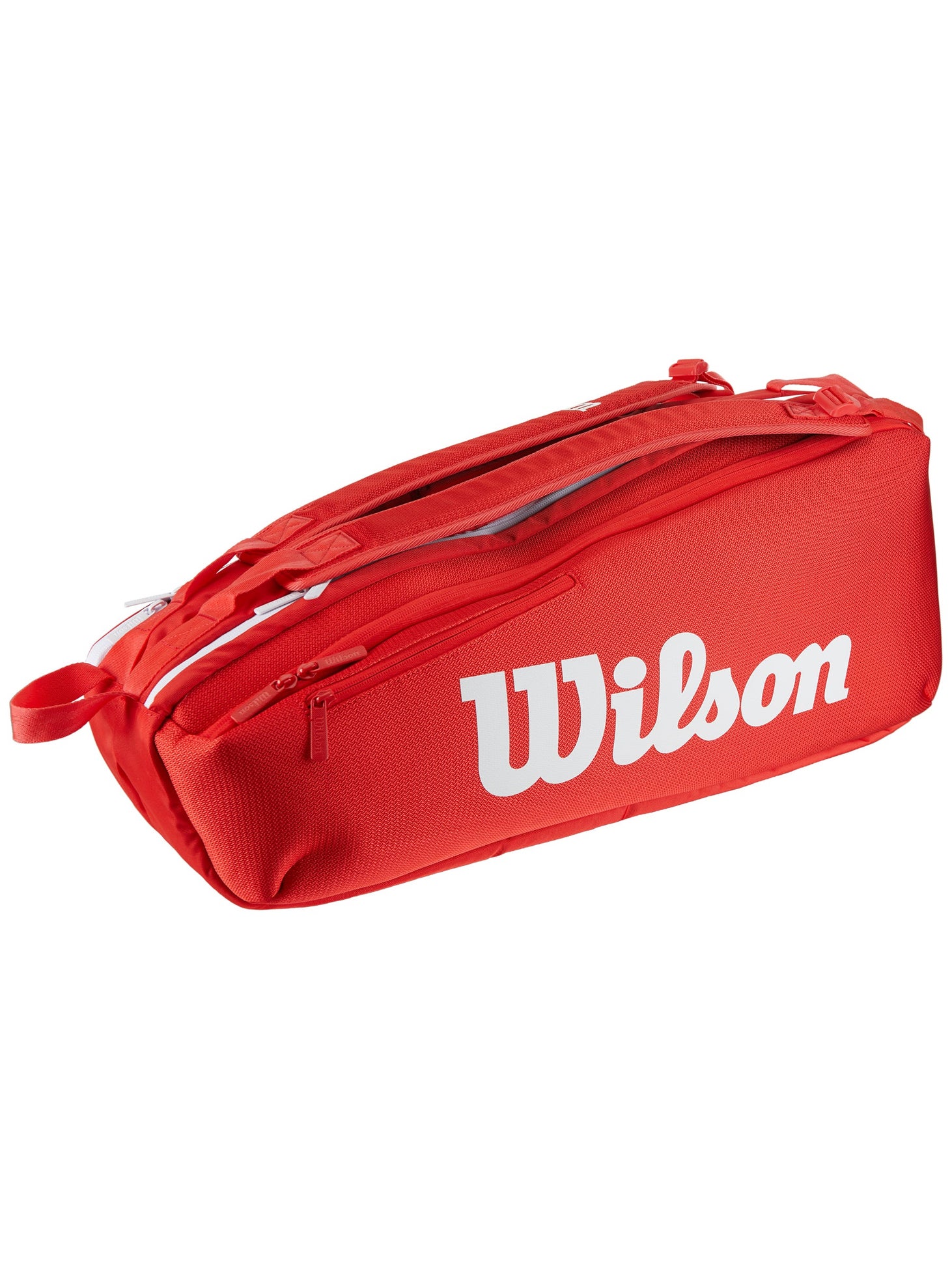 Wilson Super Tour Red 6 Racquet Bag 2025 | Tennis Only