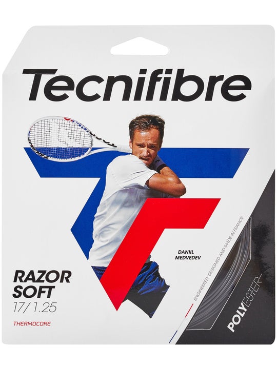 Tecnifibre Razor Soft 17/1.25 String Set Carbon | Tennis Only