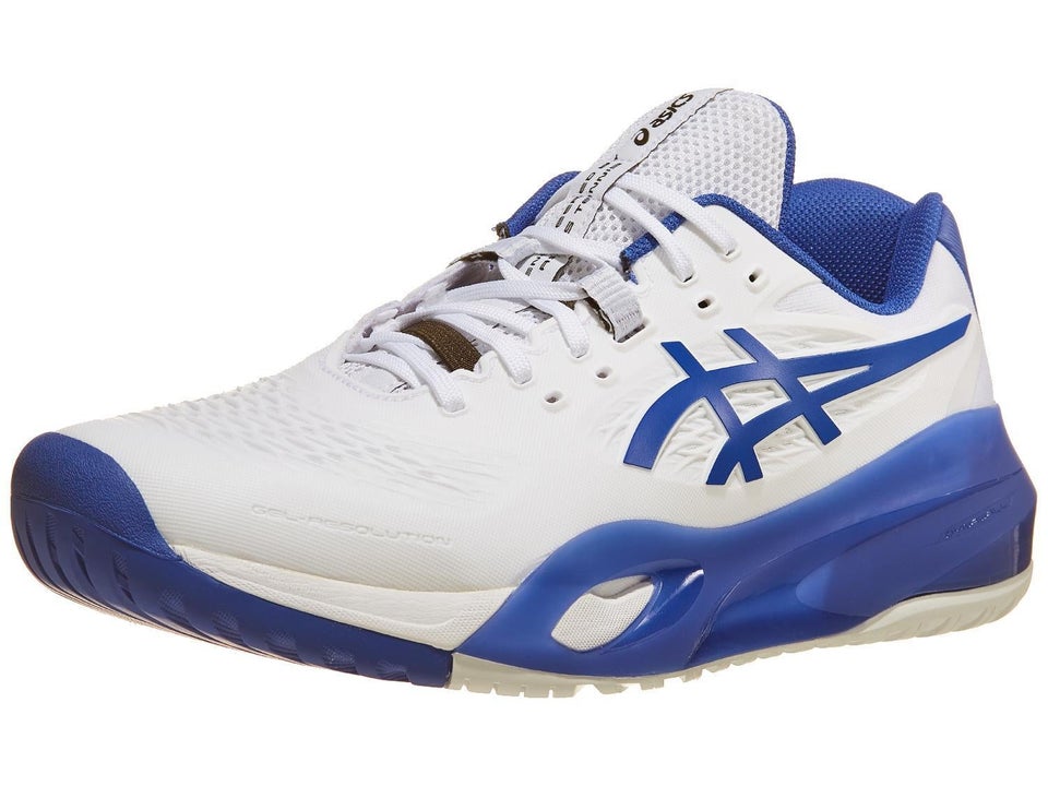 Asics Gel Resolution X 2E White/Cobalt Men's Shoes | Tennis Only