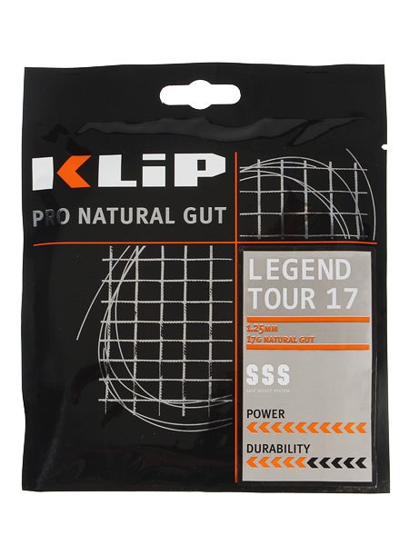 Klip Legend Tour Natural Gut 1.25/17G String Set Black | Tennis Only