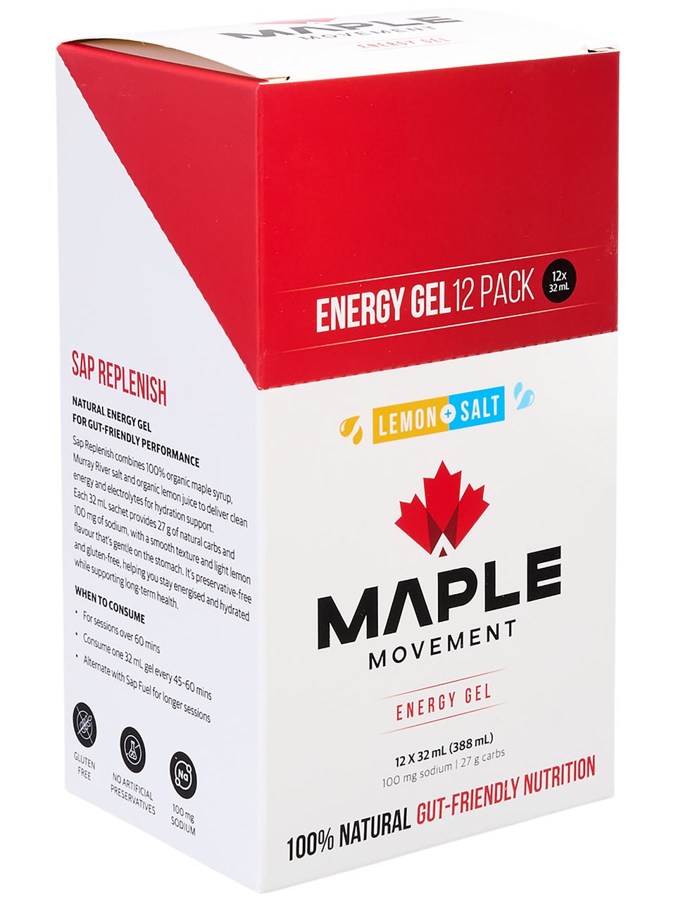 Maple Movement Sap Replenish Energy Gels 12-Pack | Tennis Only